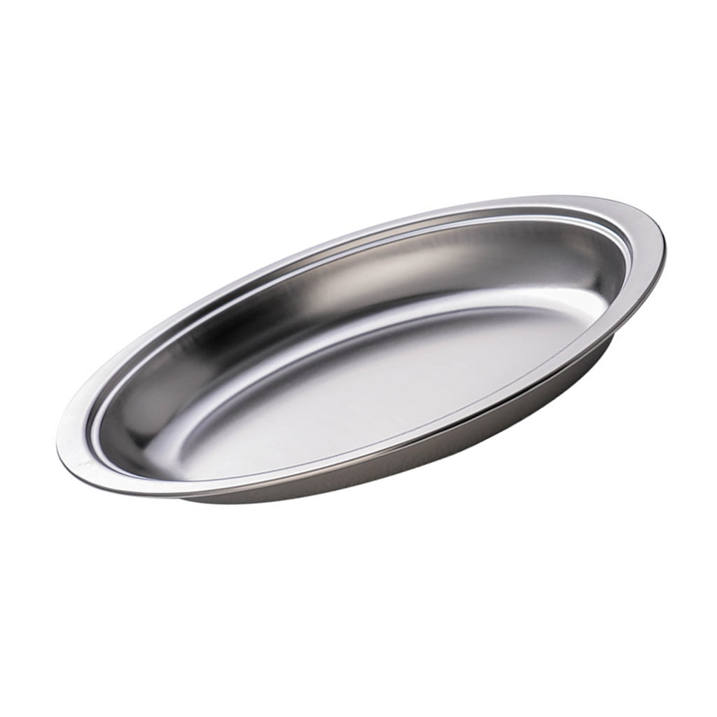 Elegant Oval Fish Plate Stainless Steel Platter for Home and Restaurant ...