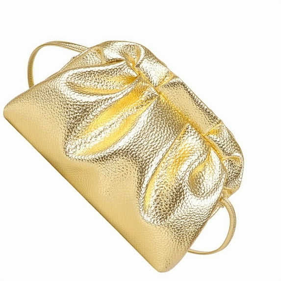 Elegant PU Crossbody Shoulder Bag Wrinkle Cloud Design Adjustable Strap ...