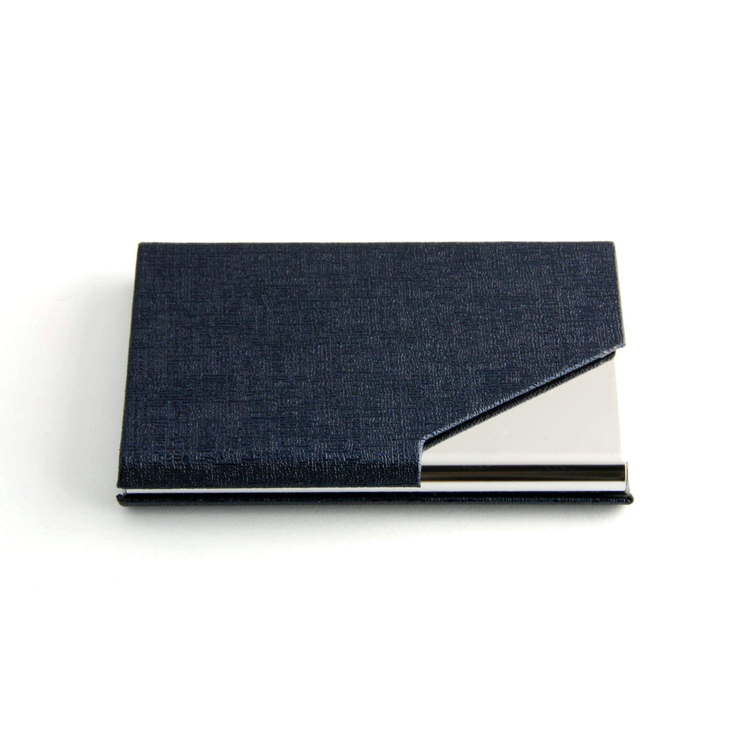 PU Leather & Metal Business Card Holder – Slim Pocket-Sized ID & Credit ...