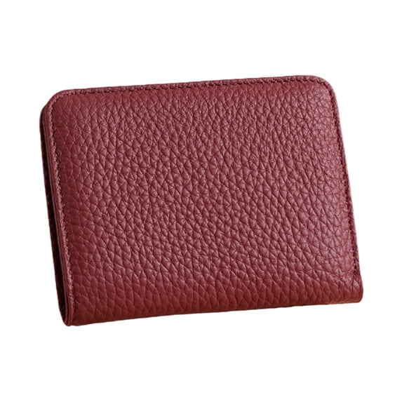 Elegant PU Women's Wallet with Blocking Short Wallets Card Holder Coin ...