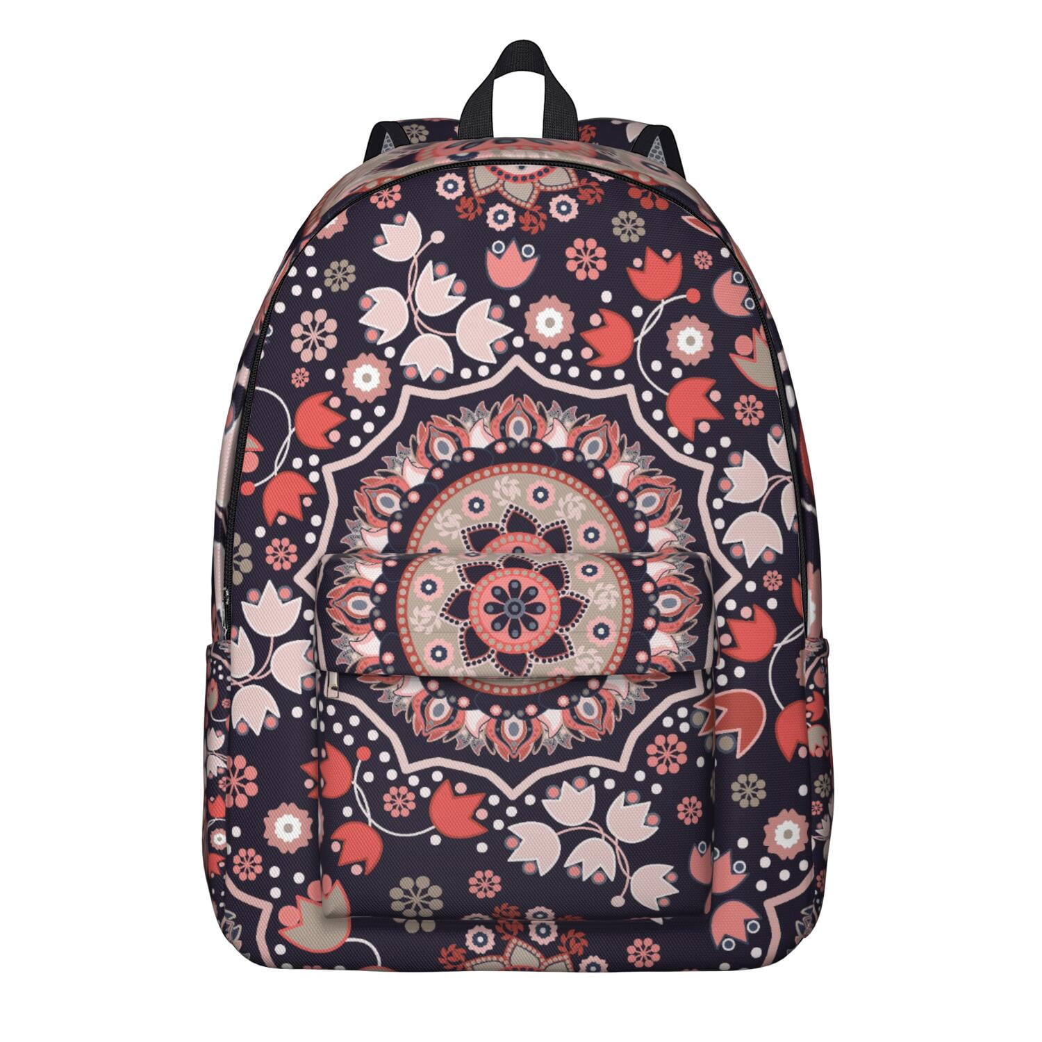 Elegant Paisley Backpack, Lightweight with Retro Floral, Abstract ...