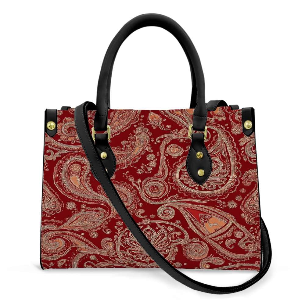 Elegant Paisley Floral Pattern Shoulder Bag Pu Leather Handbags Women ...
