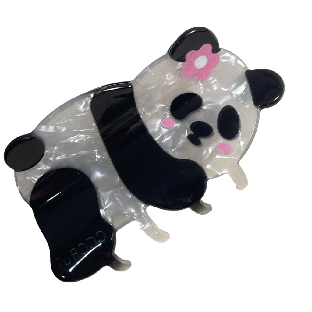 Elegant Panda Hair Claw InsStyle Spring Jaw Clip Girl Hair Shaping ...