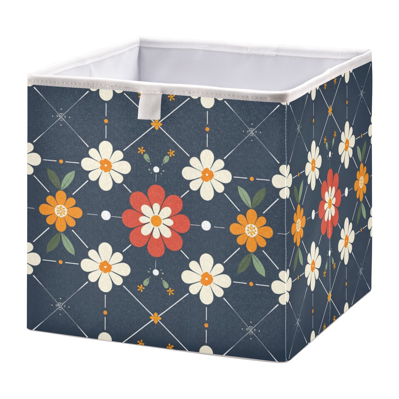 Elegant Pattern 12 Storage Box, Fabric Cube Storage Box, Collapsible ...