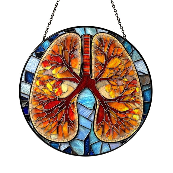 Elegant Pattern Stained Glass Style Suncatcher for Window Decor ...