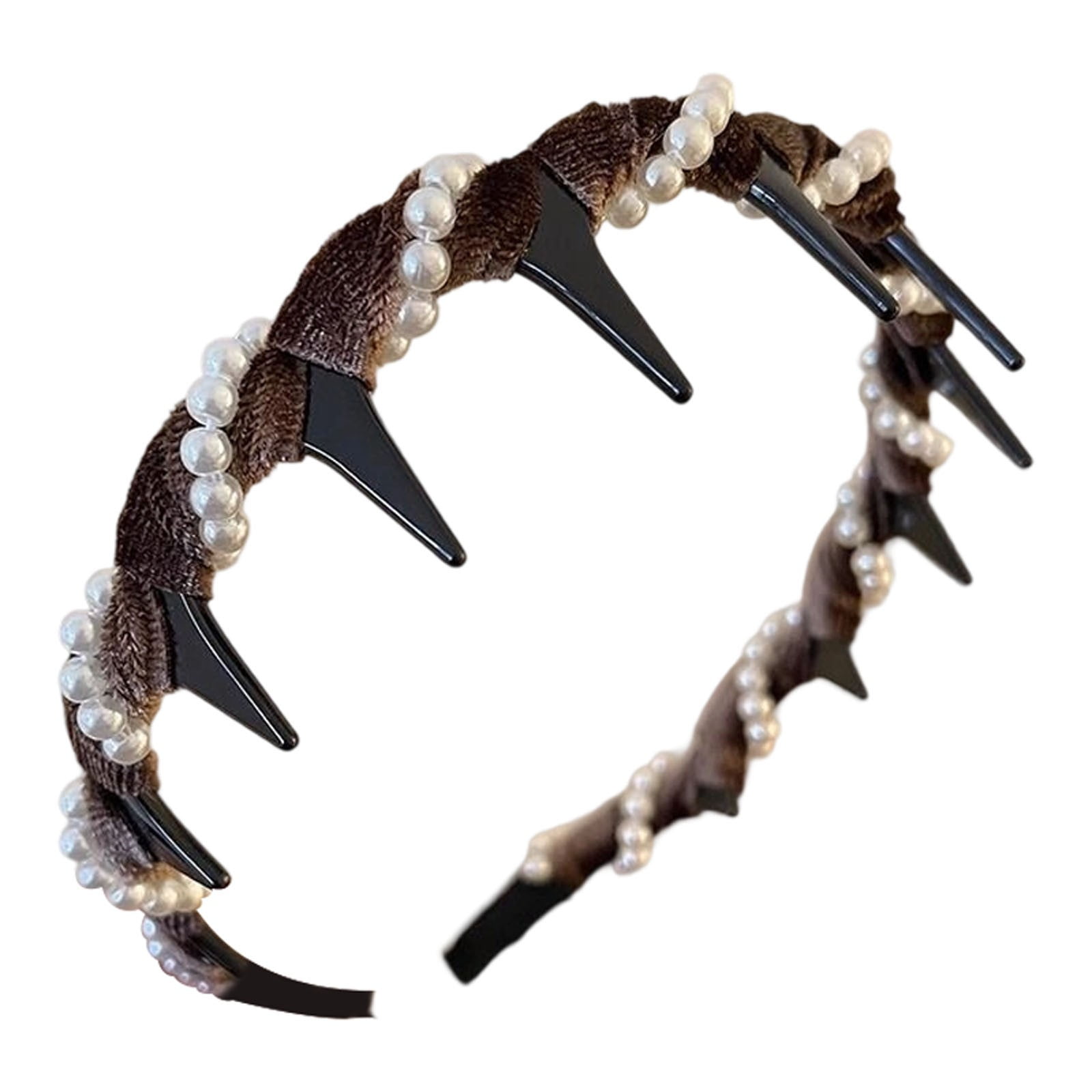 Elegant Pearl Headbands for Women Girls Non Bridal Hair Hoop Party ...