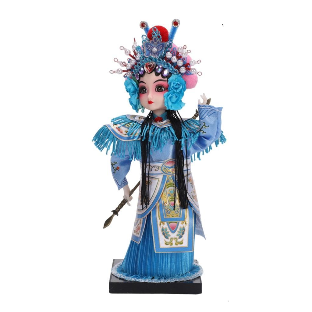 Elegant Peking Operas Figurine with Base Traditional Chinese Characters ...