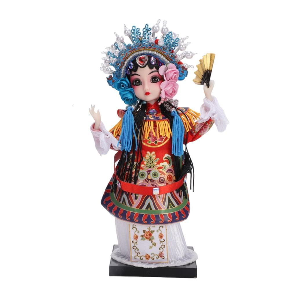Elegant Peking Operas Figurine with Base Traditional Chinese Characters ...