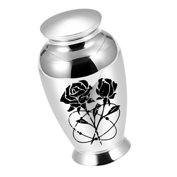 Elegant Pet Ashes Container Cremation Urn Secure Keepsakes Storage Jar ...