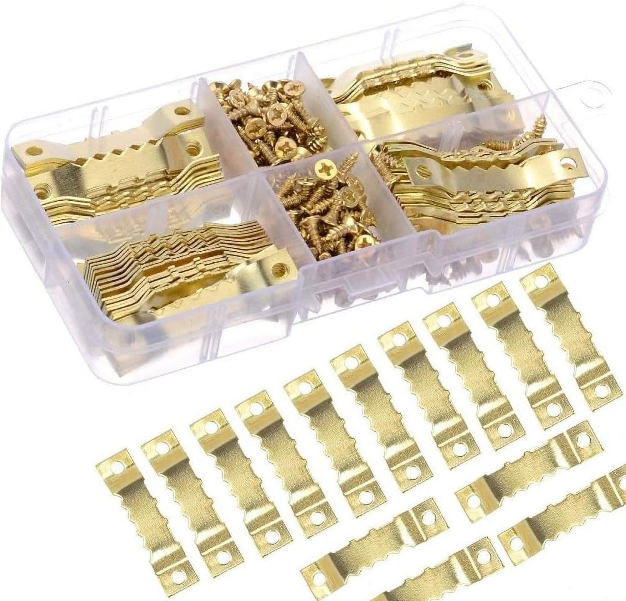 Elegant Picture Hangers, Gold Sawtooth Hooks For Stable Hanging, High ...