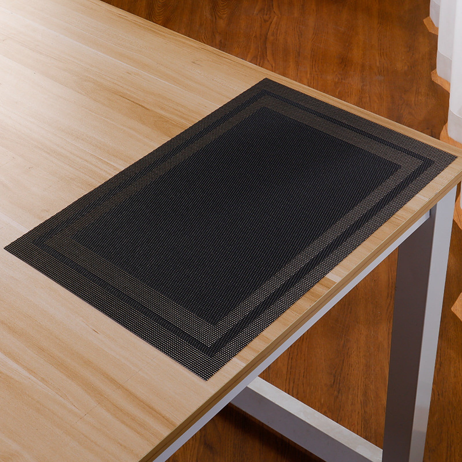 Elegant Placemats Placemats Stain PVC Table Mats Woven Vinyl Placemats ...