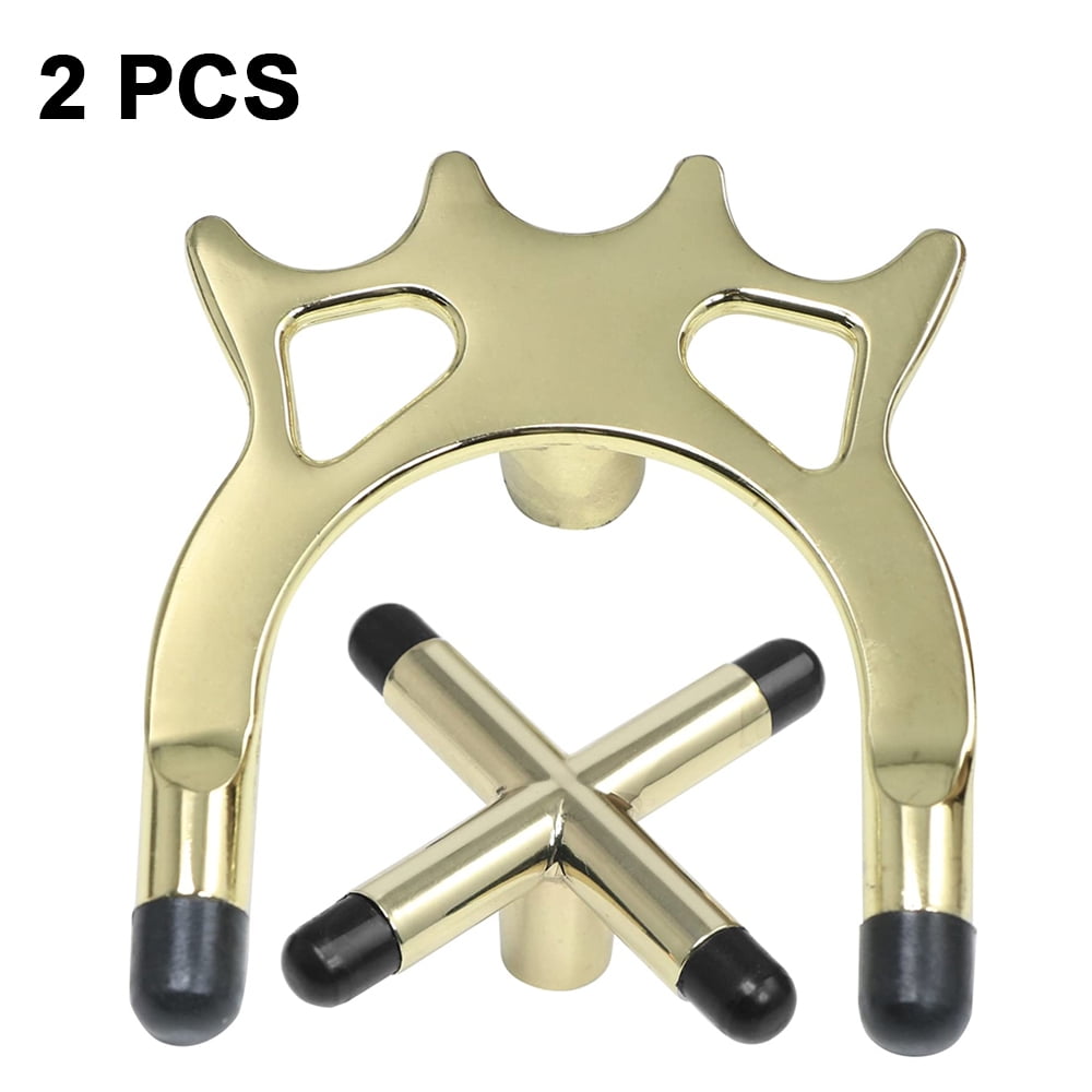 Elegant Pool Cue Bridge Set, Brass Metal Screw-On Bridge Heads For ...