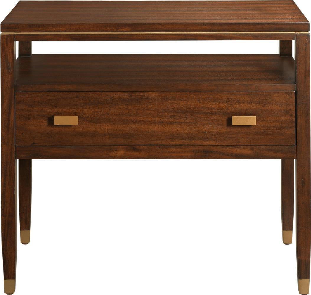 Elegant Port Eliot Mahogany Side Table with Storage - Walmart.com