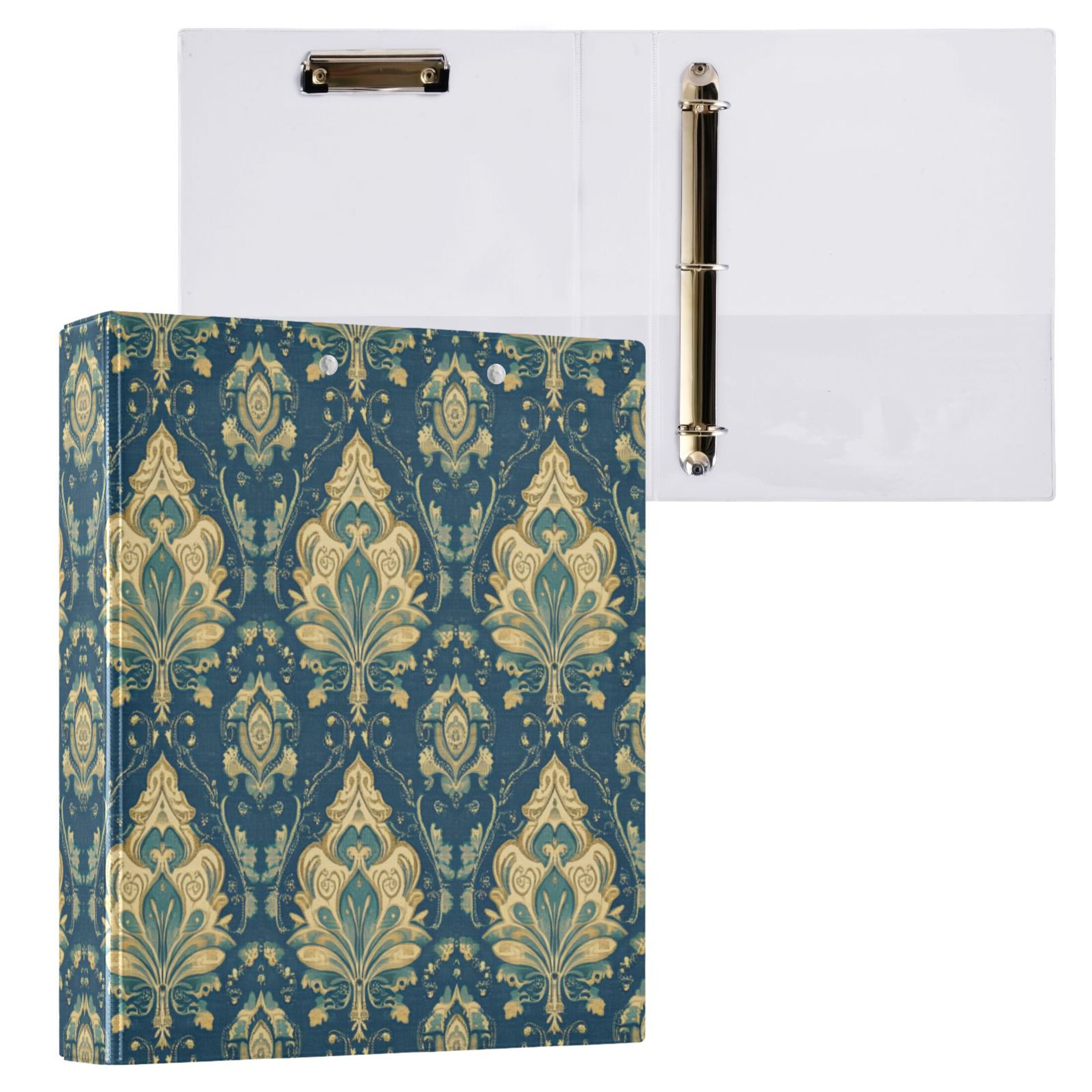 Elegant Prints 3 Ring Hardcover Binders 1.5in Round Rings for Letter ...