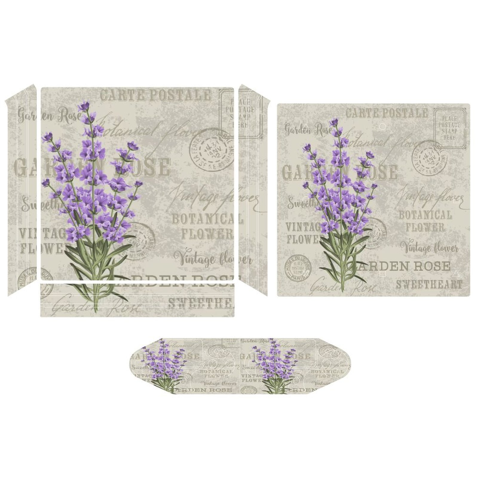 Elegant Purple Lavender PS4/PS4 Pro/PS4 Slim Skin Sticker For Console ...