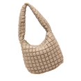 Elegant Quilted Puffer Shoulder Purse Spacious Padded Underarm Bag ...