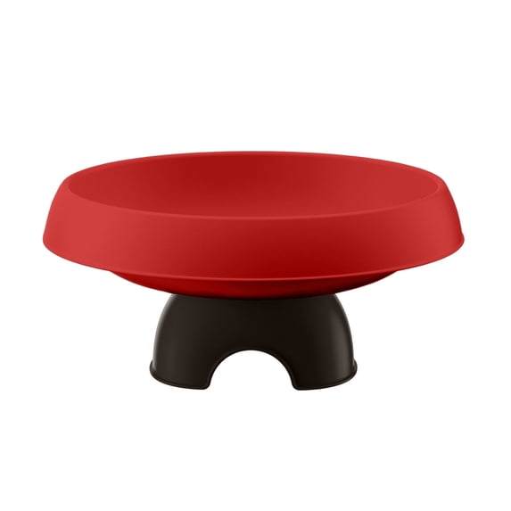 Elegant Red Plastic Fruit and Snack Serving Tray with Stylish Design ...