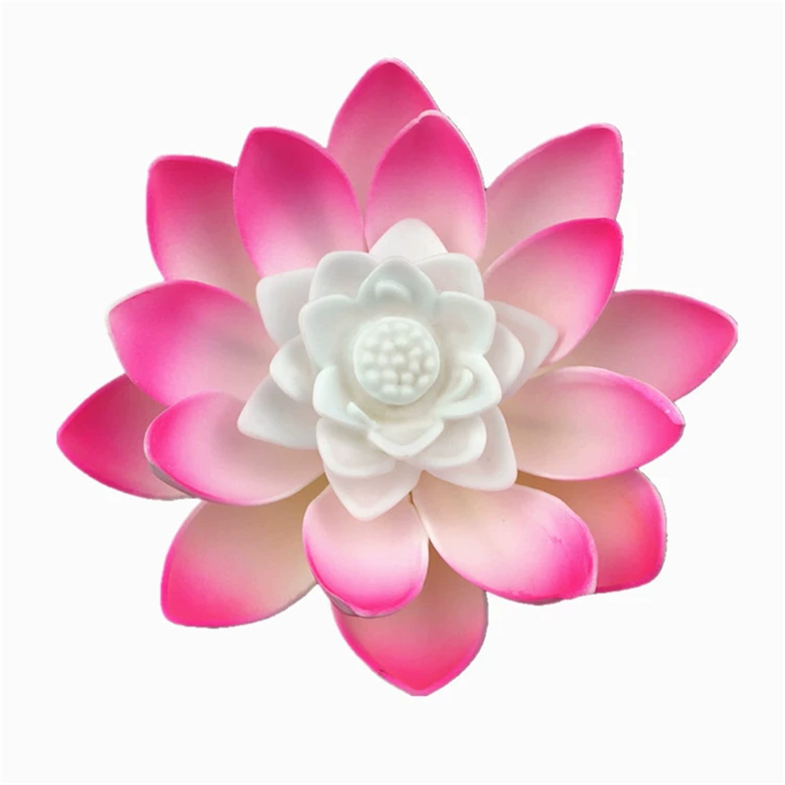 Elegant Red and White Lotus Flower Decor for Home, Office or Garden ...