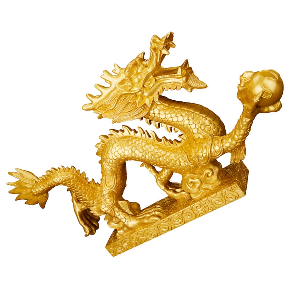 Elegant Resin Animal Statue Resin Dragon Figurine Lifelike Chic Dragon ...