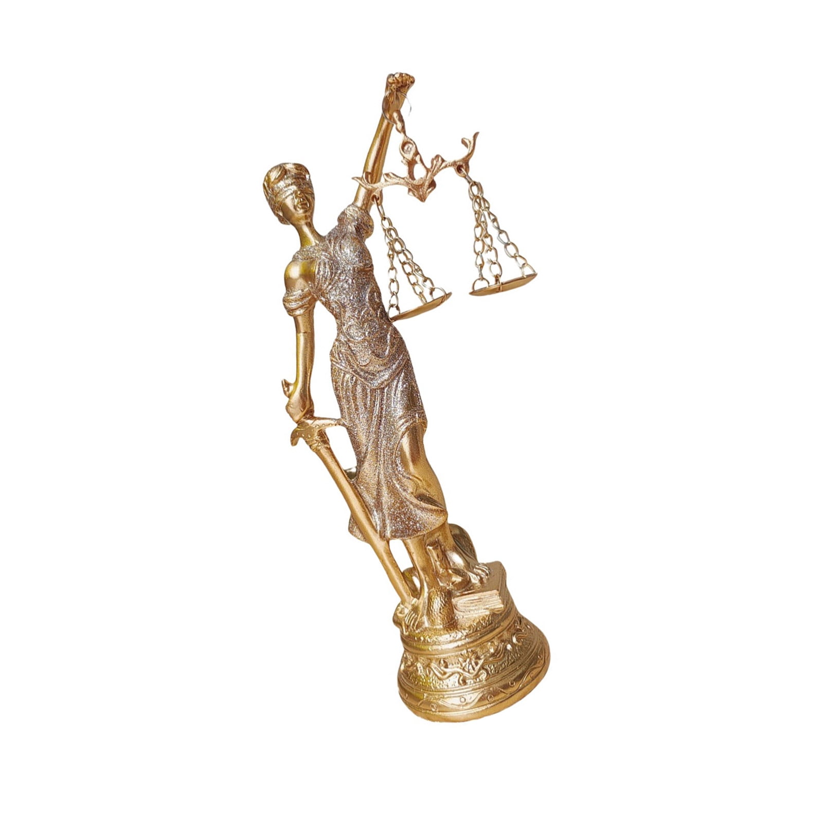 Elegant Resins Lady Justices Statue Blindfolded Law Lady Sculpture with ...
