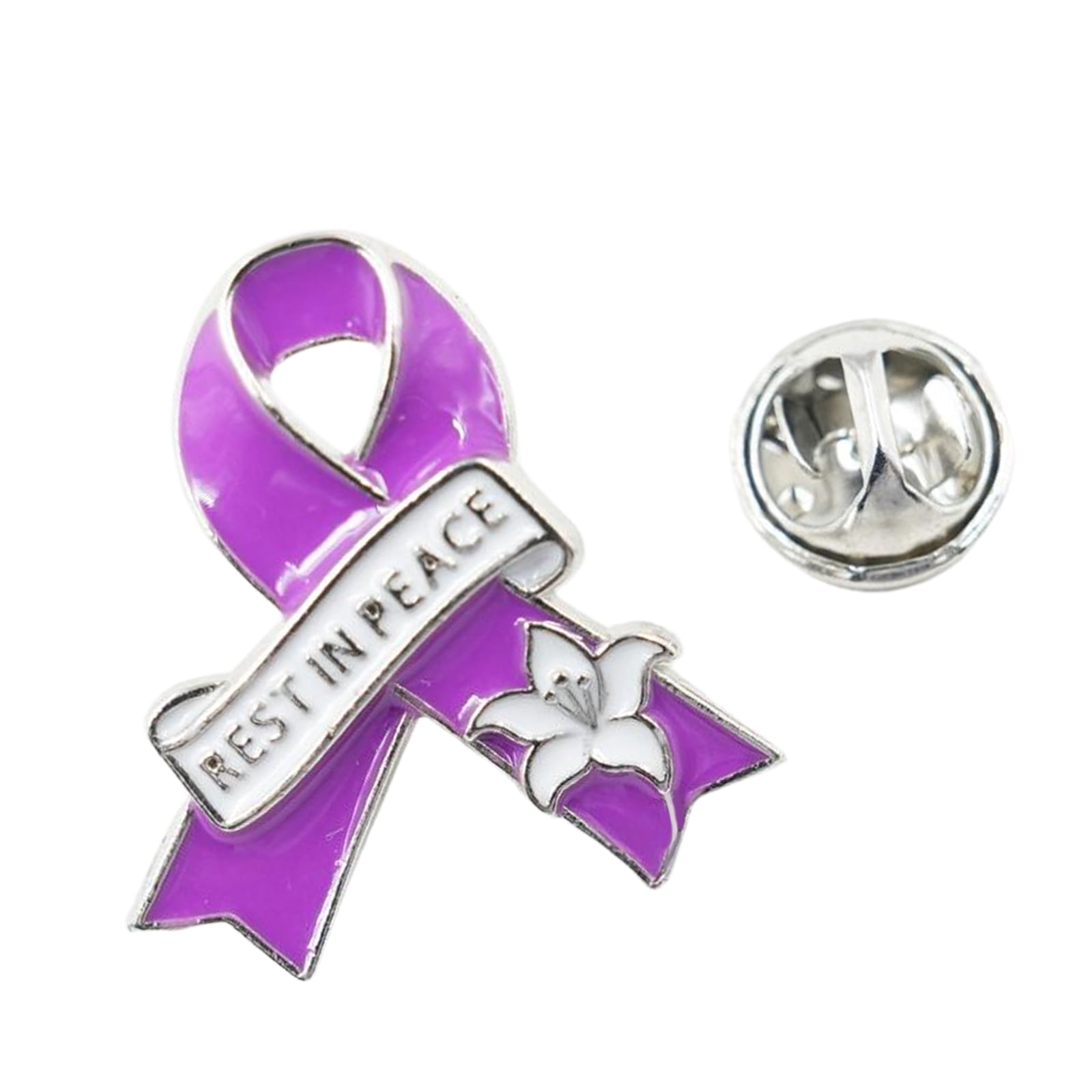 Elegant Rest in Peace Alloy Brooch, Secure Pin Closure for Funerals ...