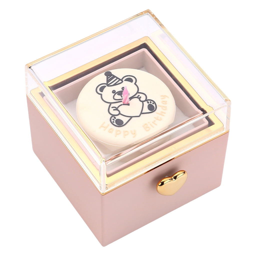Elegant Reversible Ring Holder Box Rotating Jewelry Box for Birthdays ...