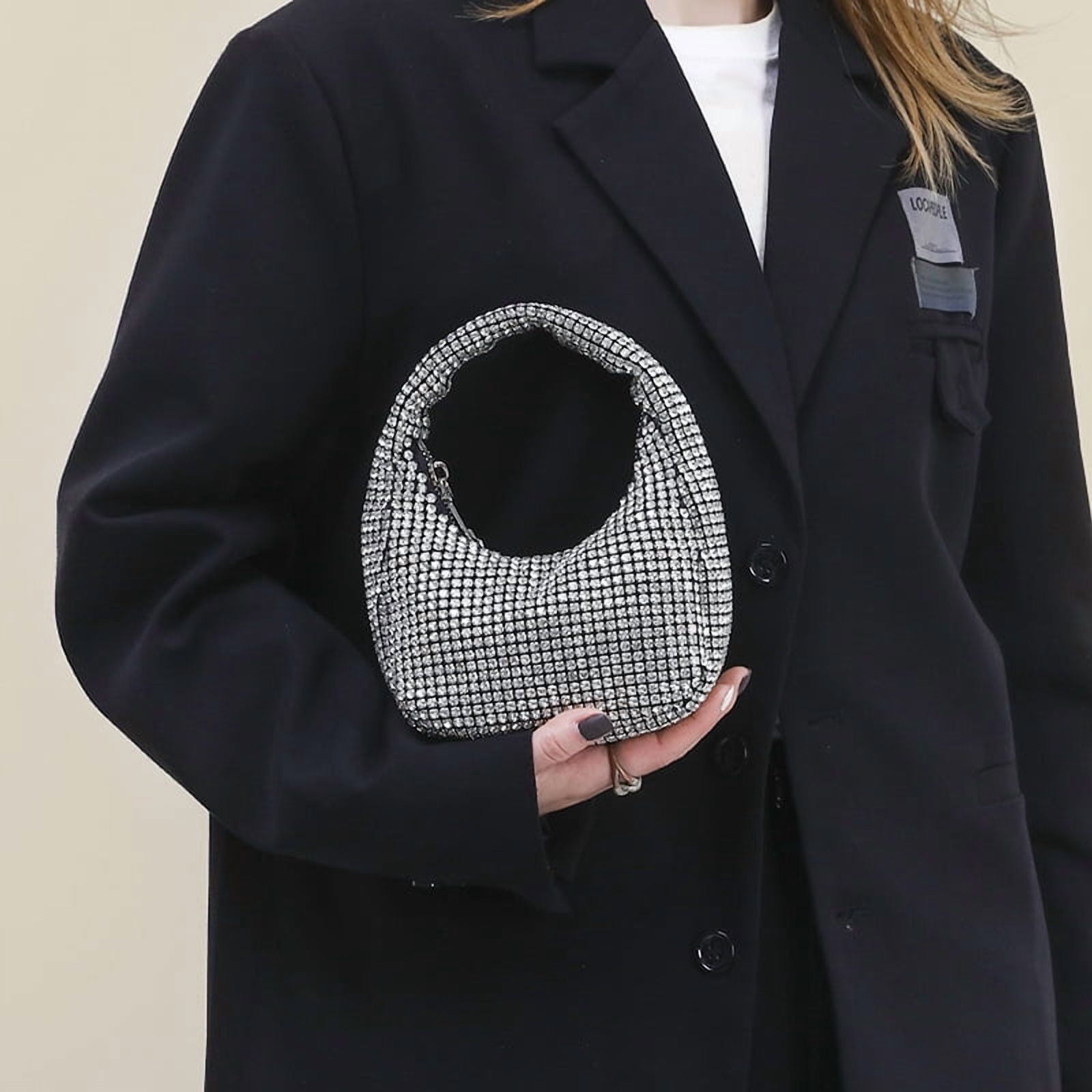 Elegant Rhinestone Bling Clutch Handbag for Women Stylish Design Ideal ...