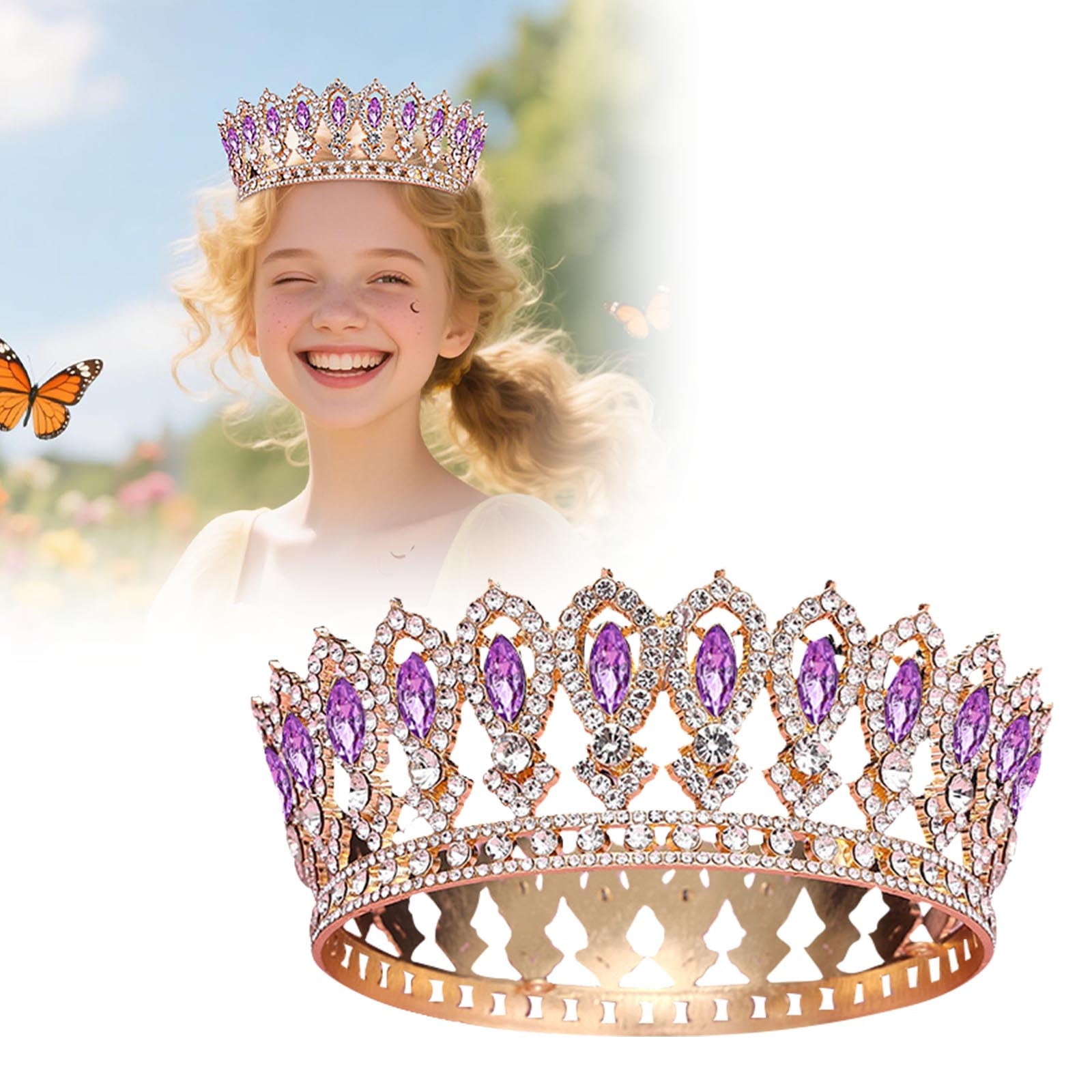 Elegant Rhinestone Head Chain for Women Girls Wedding Bridal Birthday ...