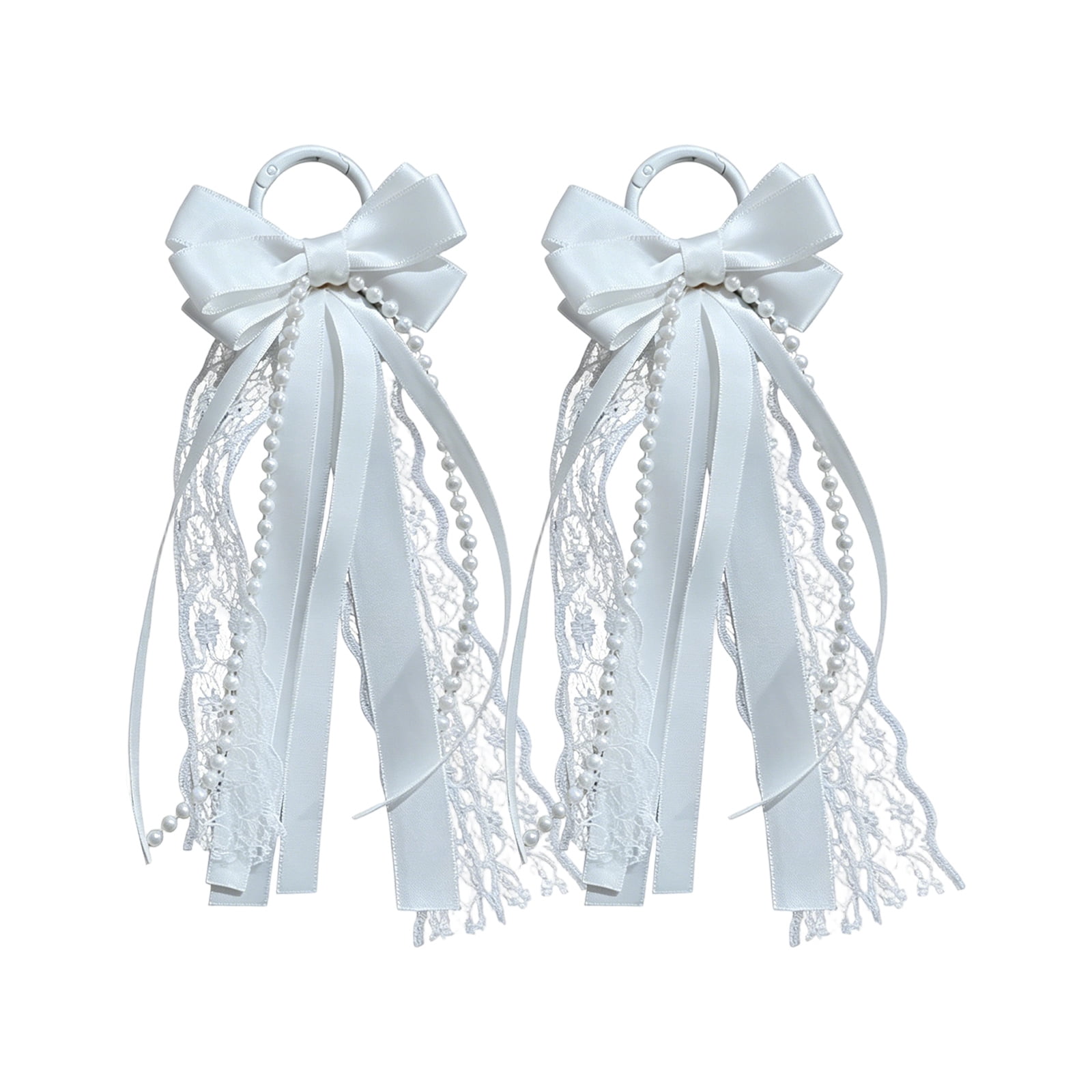 Elegant Ribbon Bow Boot Charms with Fringe Tassel, Western Cowboy Style ...
