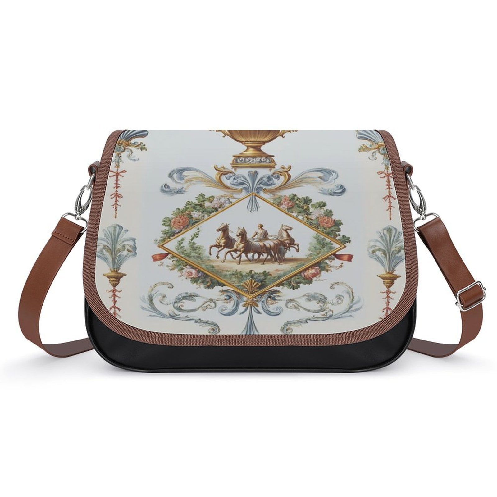 Elegant Rococo Design Gold Ornate Vintage Crossbody Bag For Women ...