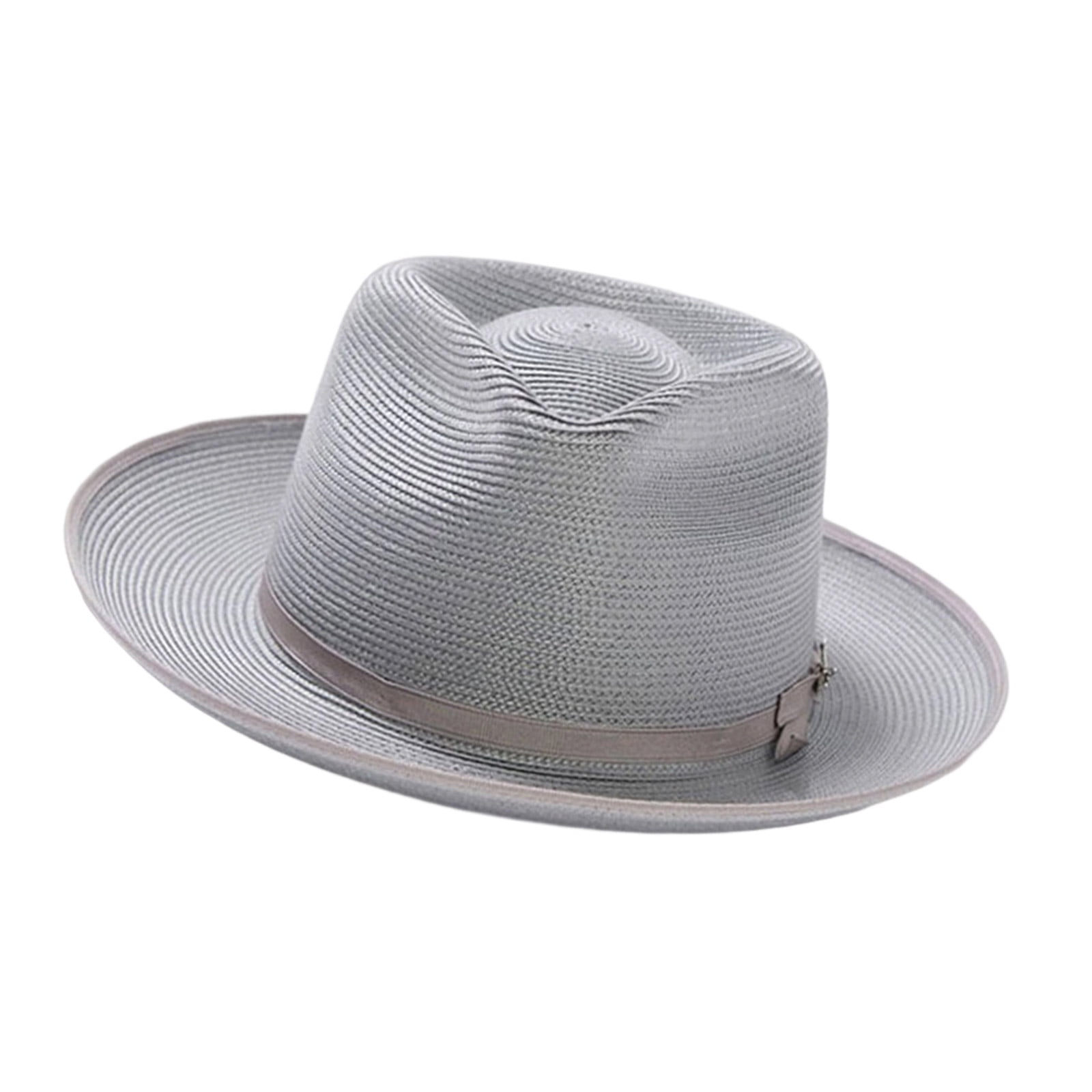 Elegant Rolled Brims Bows Accent Paper Braid Dress Hat Comfortable ...