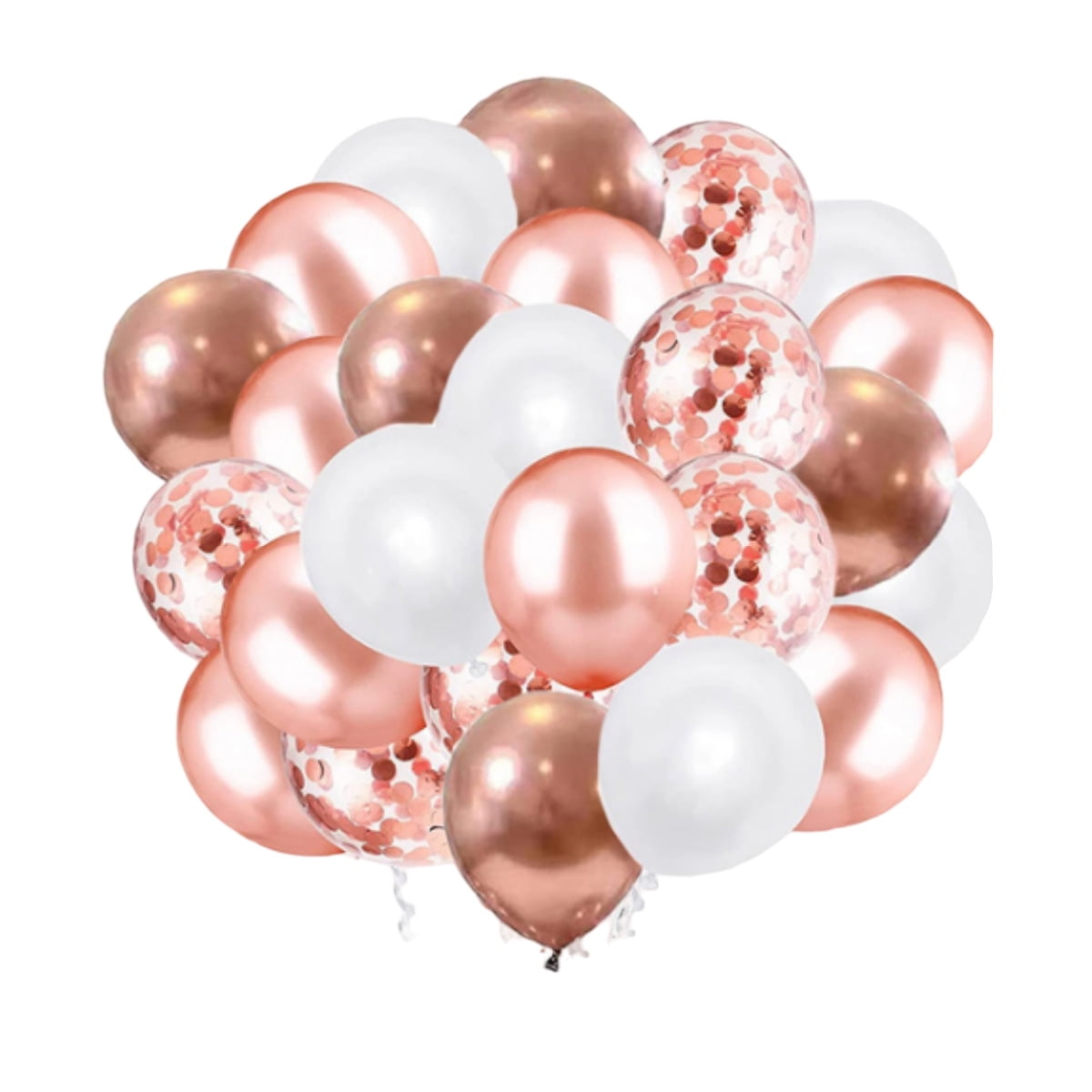 Elegant Rose Gold Party Decorations, Metallic Color Balloons with ...