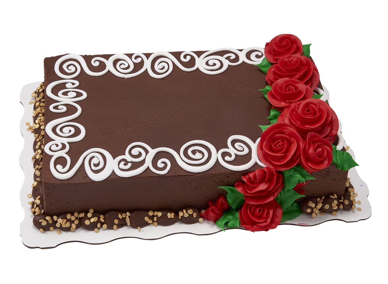 Elegant Roses Sheet Cake - Walmart.com