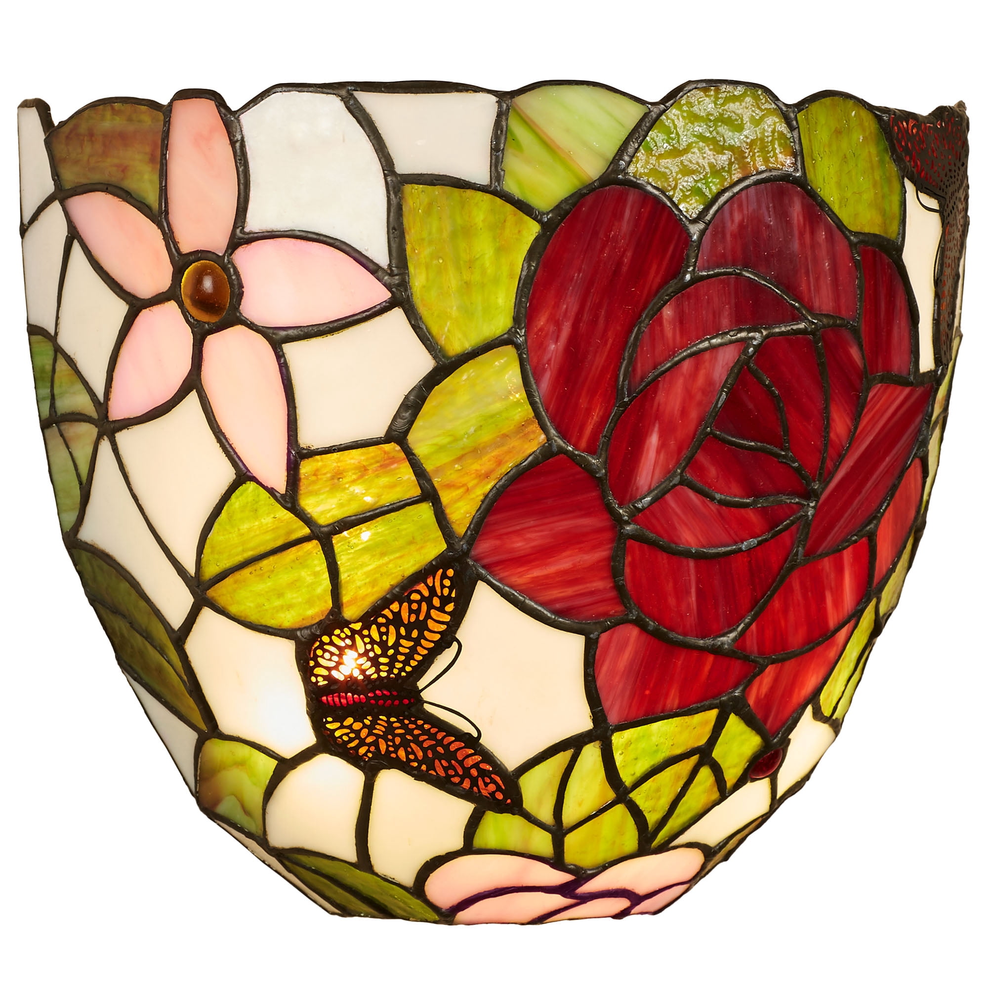 Elegant Roses Wireless LED Wall Sconce Red Red - Walmart.com