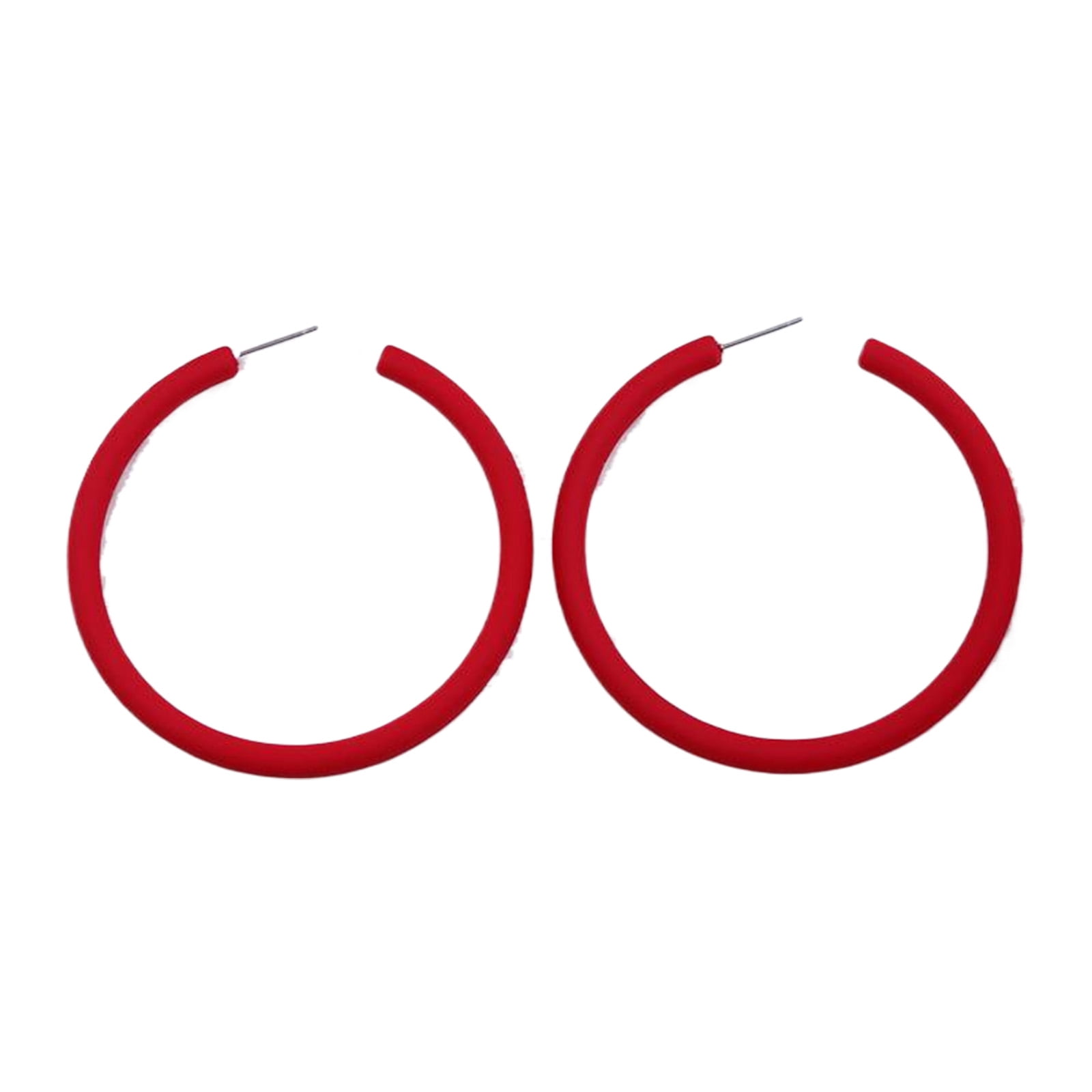 Elegant Round Hoop Earrings Portable Earrings Fashion Earrings Acrylic ...