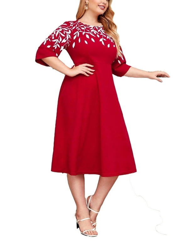 Plus Size Red Dresses