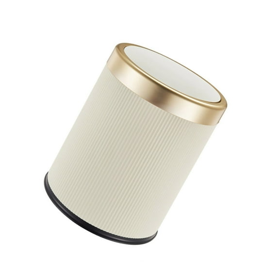Elegant Round Press Trash Can with Lid, Round Waste Bin Wastbasket ...