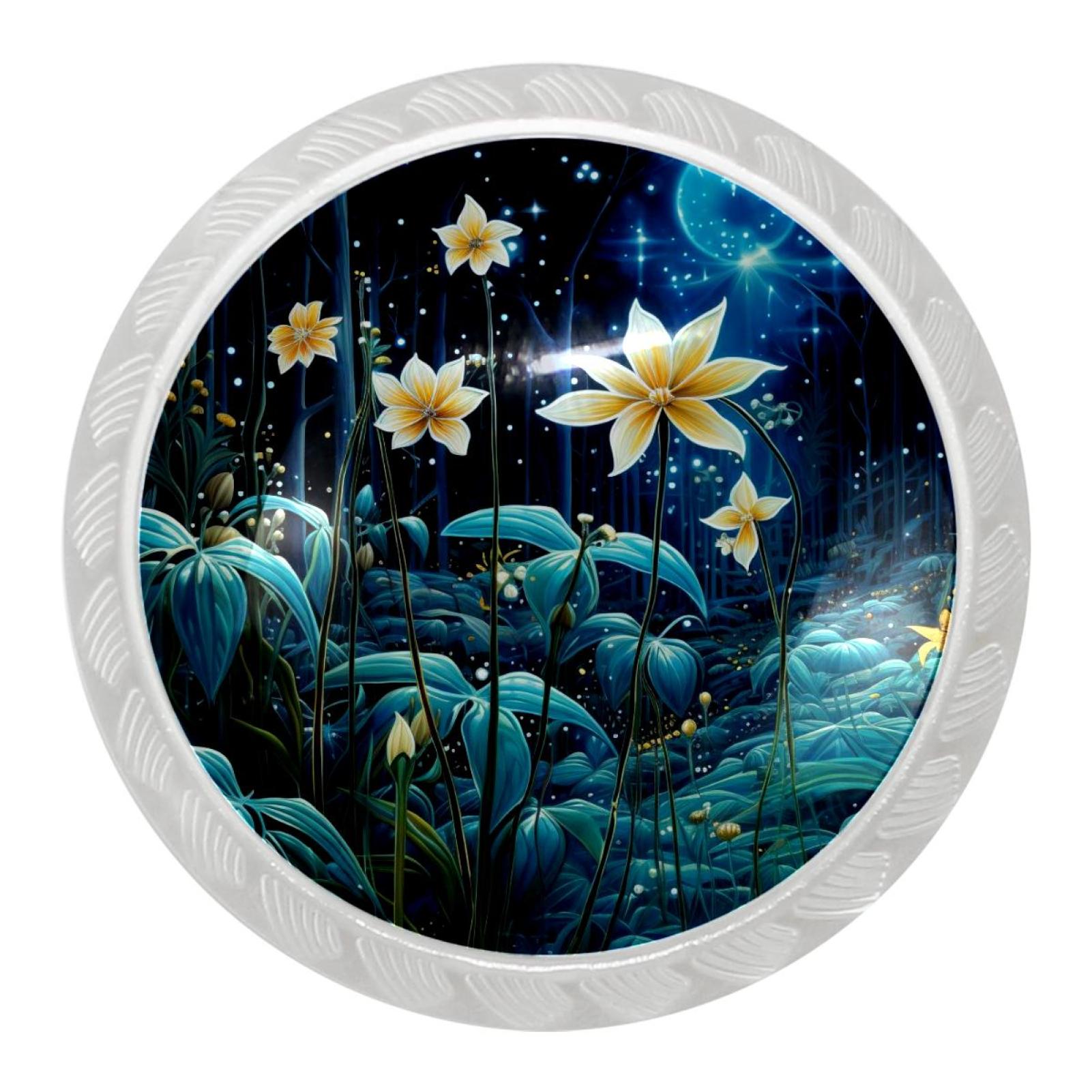 Elegant Round Transparent Cabinet Knob Set, Versatile Drawer Pull ...