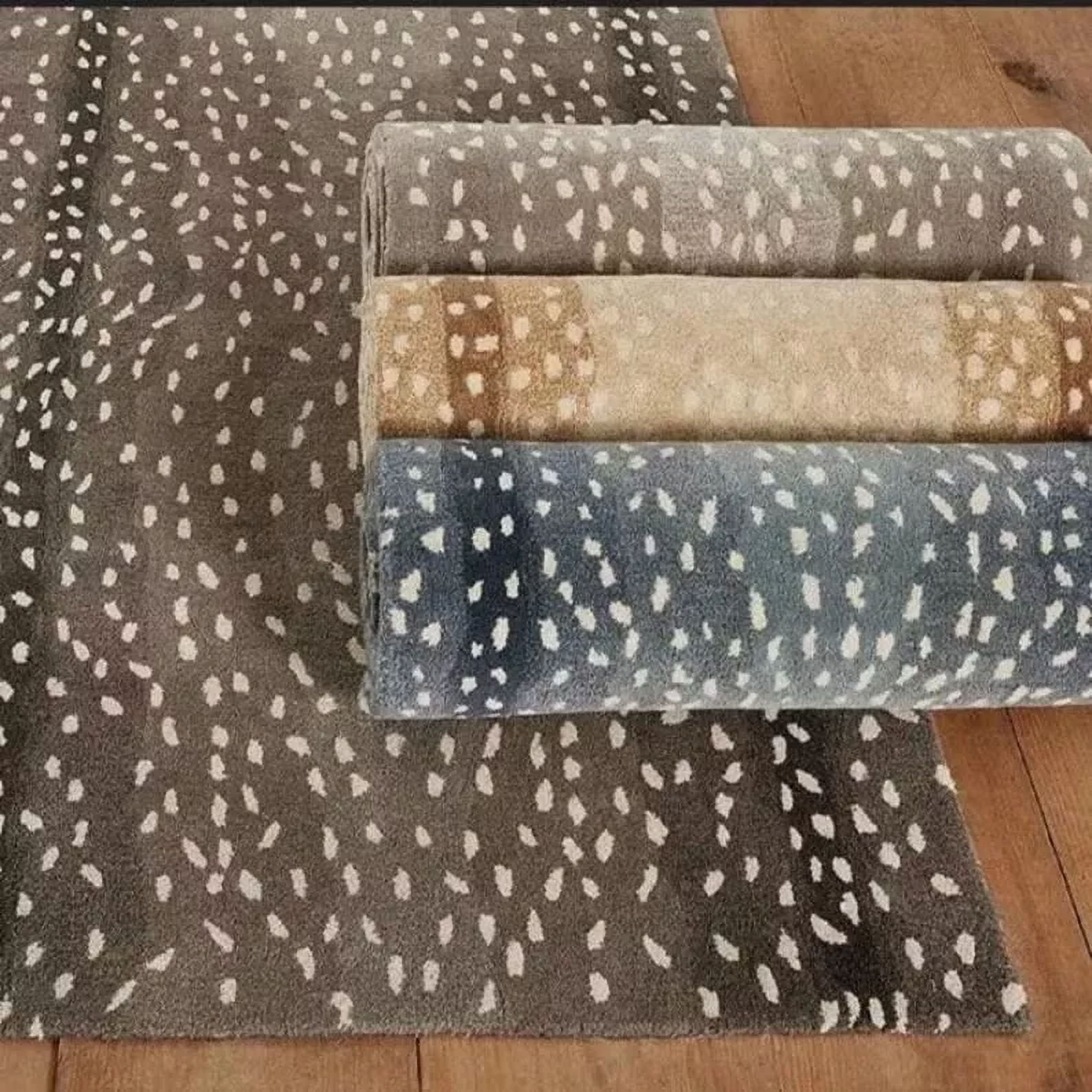 Elegant Rug Store Antelope Ballard Design Brown Hand Tufted Soft Wool ...