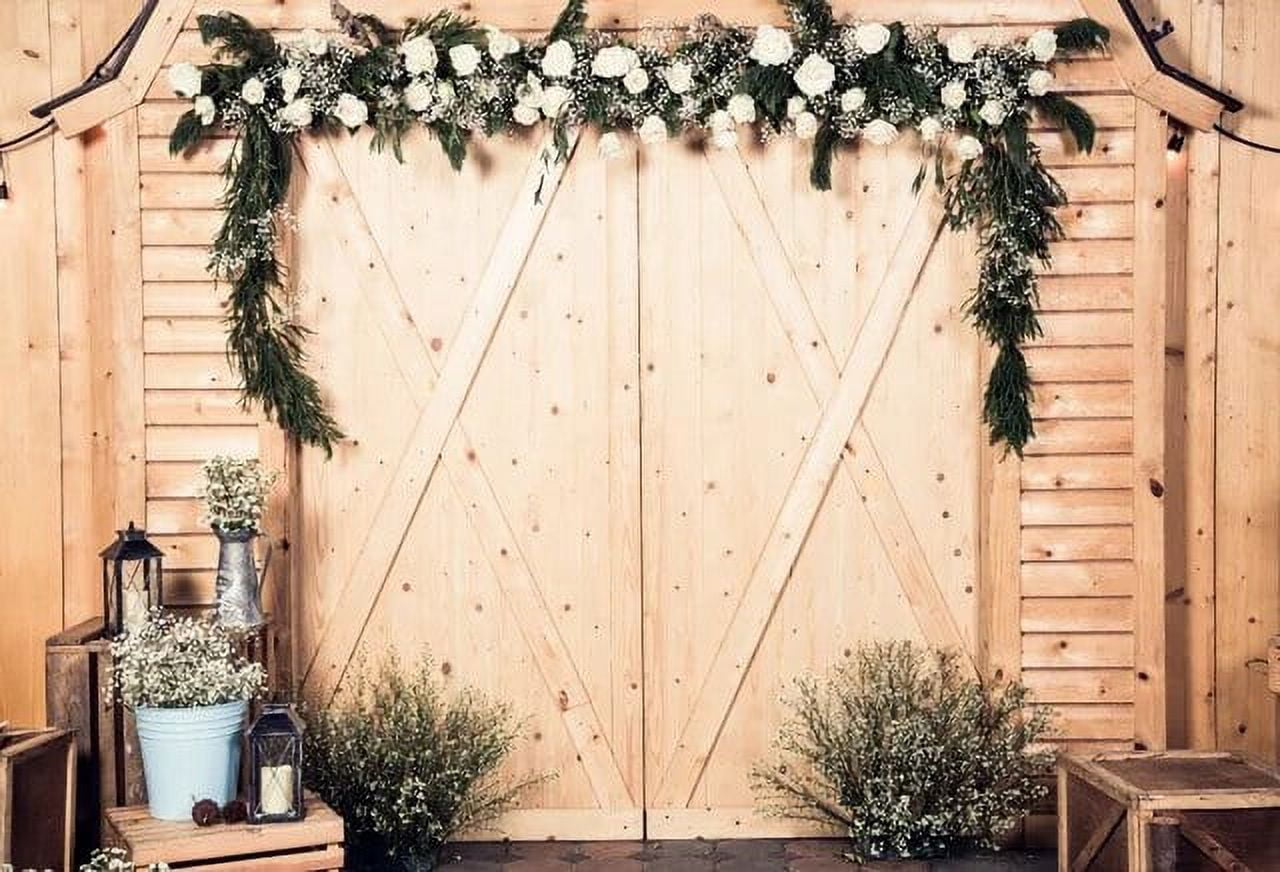 Elegant Rustic Wood Floral Wedding Photography Backdrops Bridal Shower ...