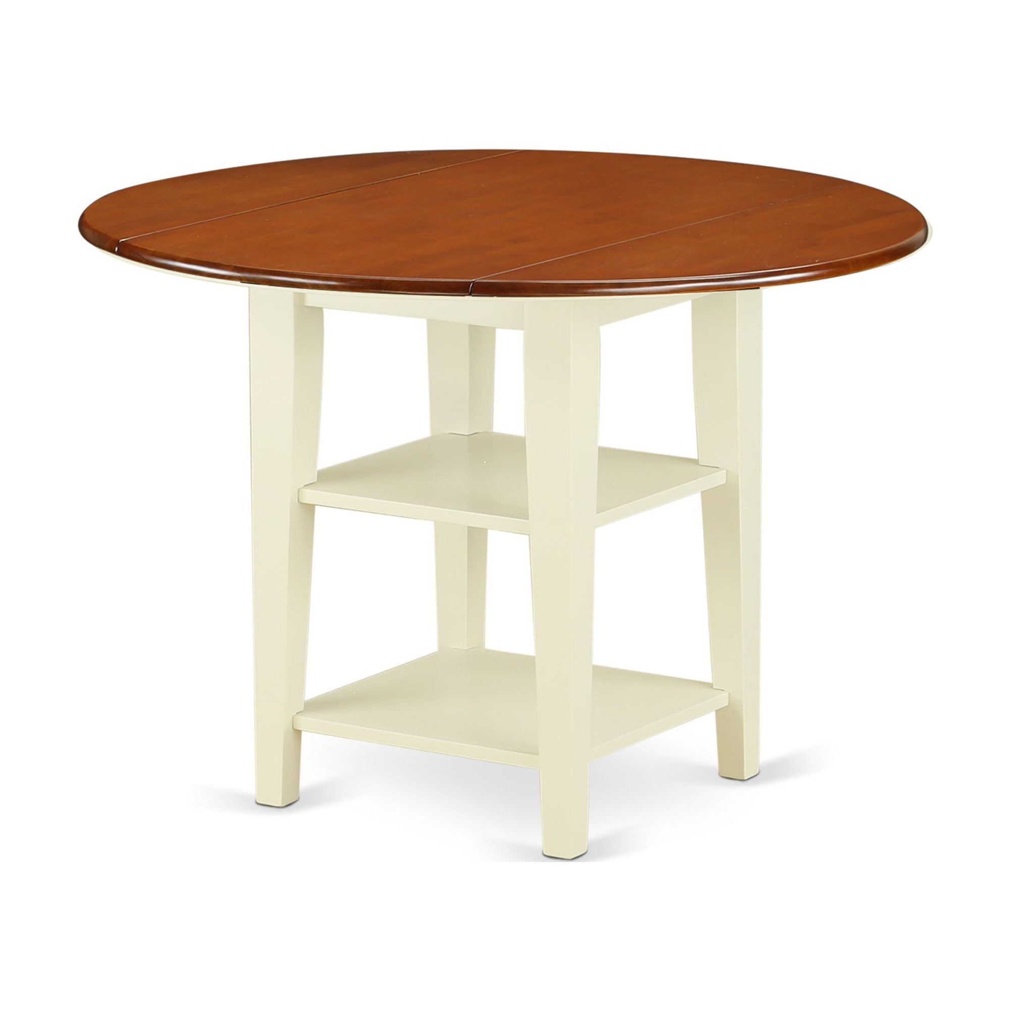 Elegant SUPL5-BMK-W 5 Piece Sudbury Dining Set - Buttermilk & Cherry ...