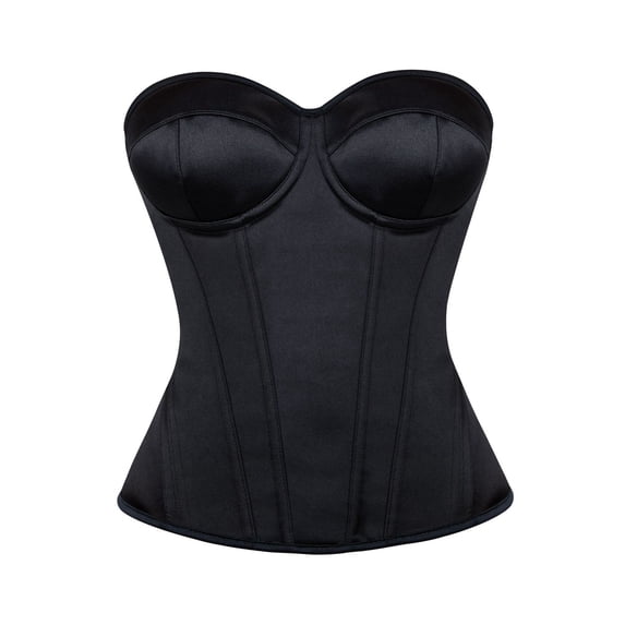 Elegant Seamless White Wedding Shapewear Corset, Women's 26 Steel Boned ...