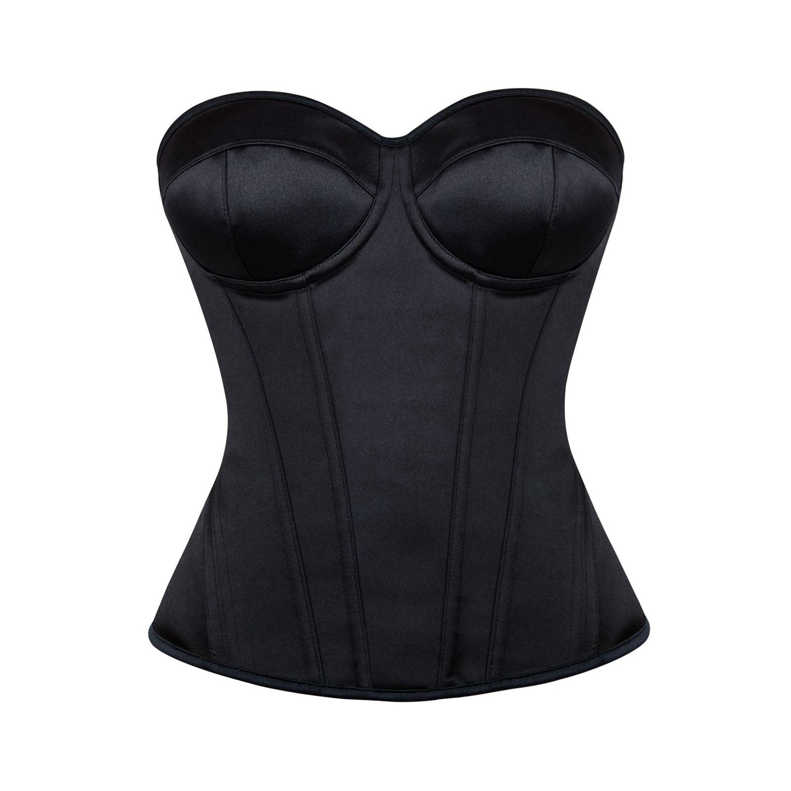 Elegant Seamless White Wedding Shapewear Corset, Women's 26 Steel Boned ...