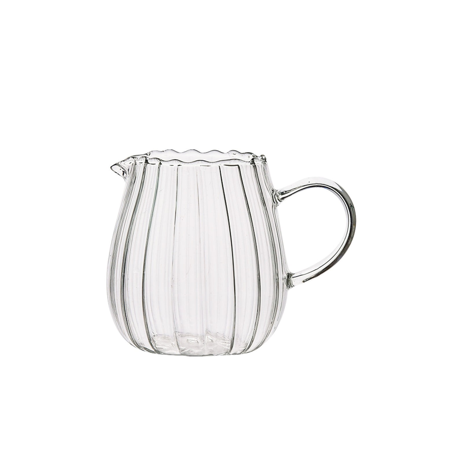 Elegant Shaped Glass Creamer Coffee Milk Creamer Pitcher/Serving ...