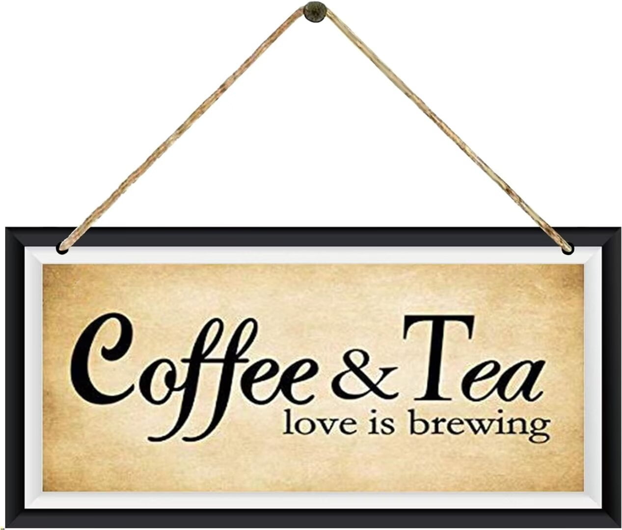 Elegant Signature Coffee&Tea bar Sign-Coffee Station Decoration ...