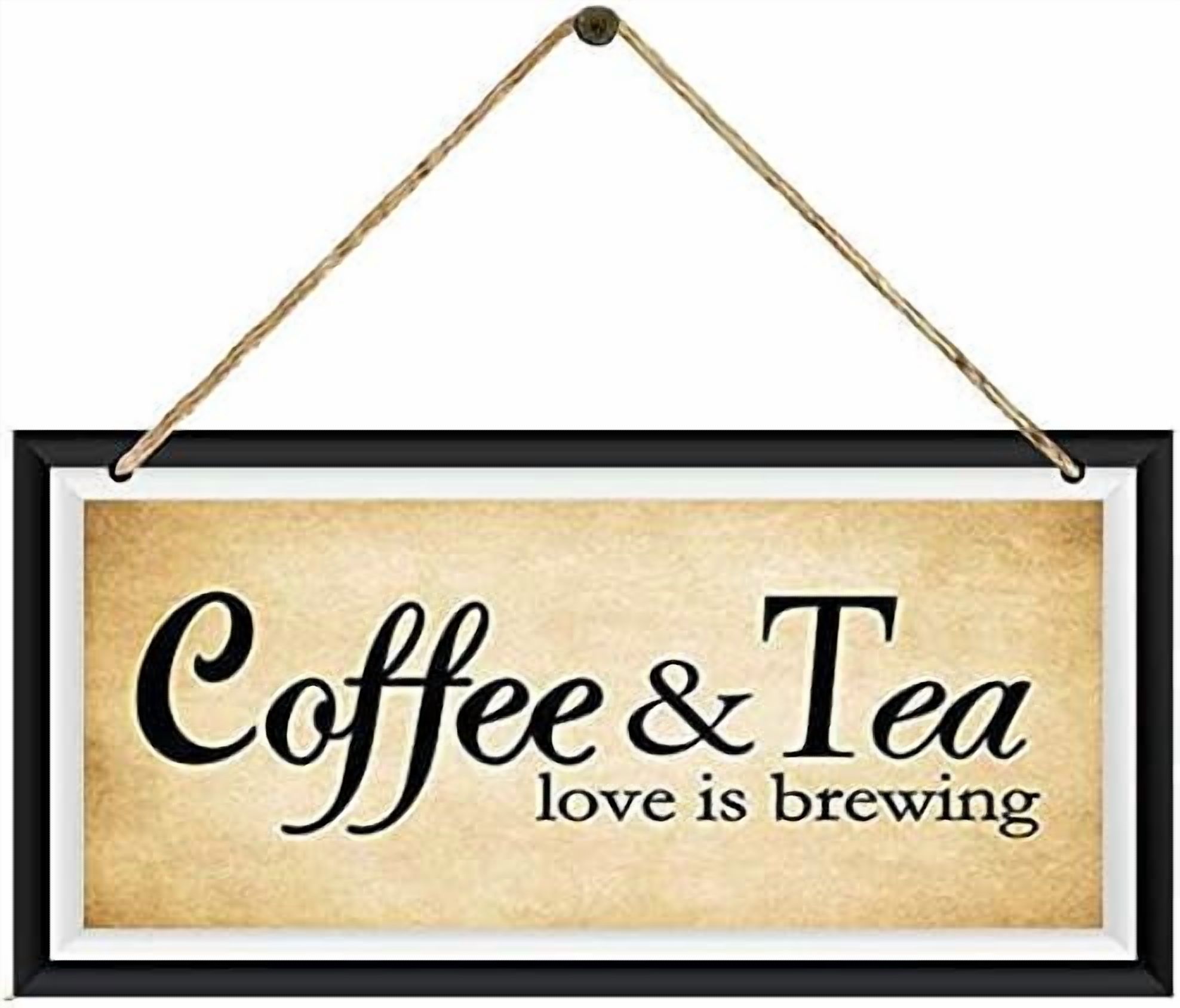 Elegant Signature Coffee&Tea bar Sign-Coffee Station Decoration ...