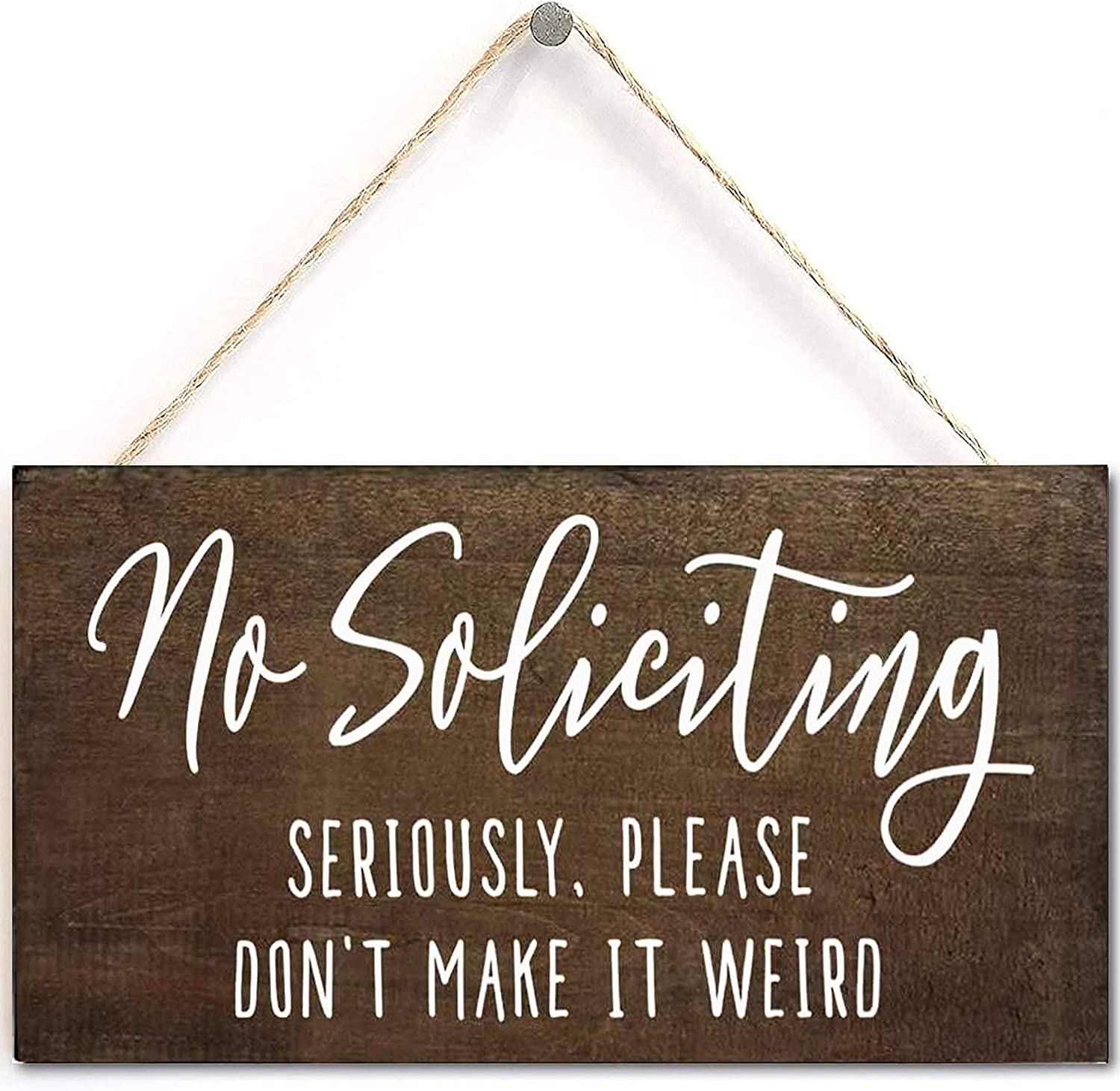 Elegant Signs No Soliciting Sign for House Funny -Door Hanging ...
