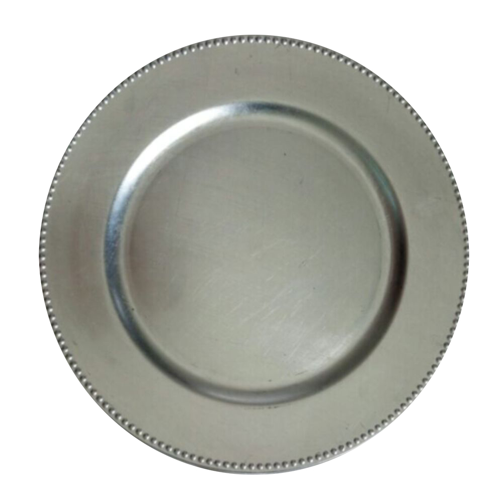 C216-123028-12 The Urban Port Silver Charger Plate Set Of 12 - Walmart.com