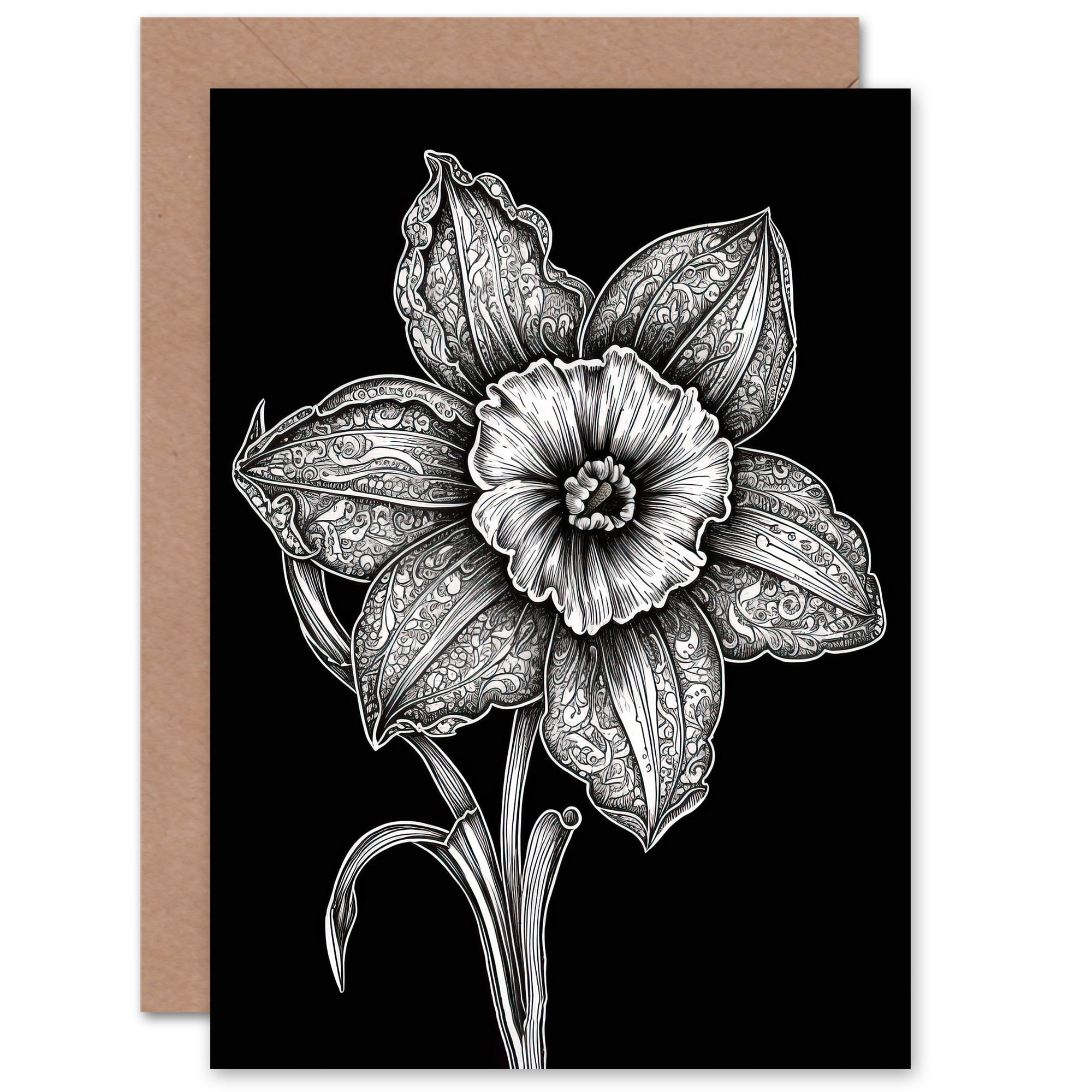 Elegant Single Batik Daffodil Flower for Wife Her Mum Sister Daughter ...