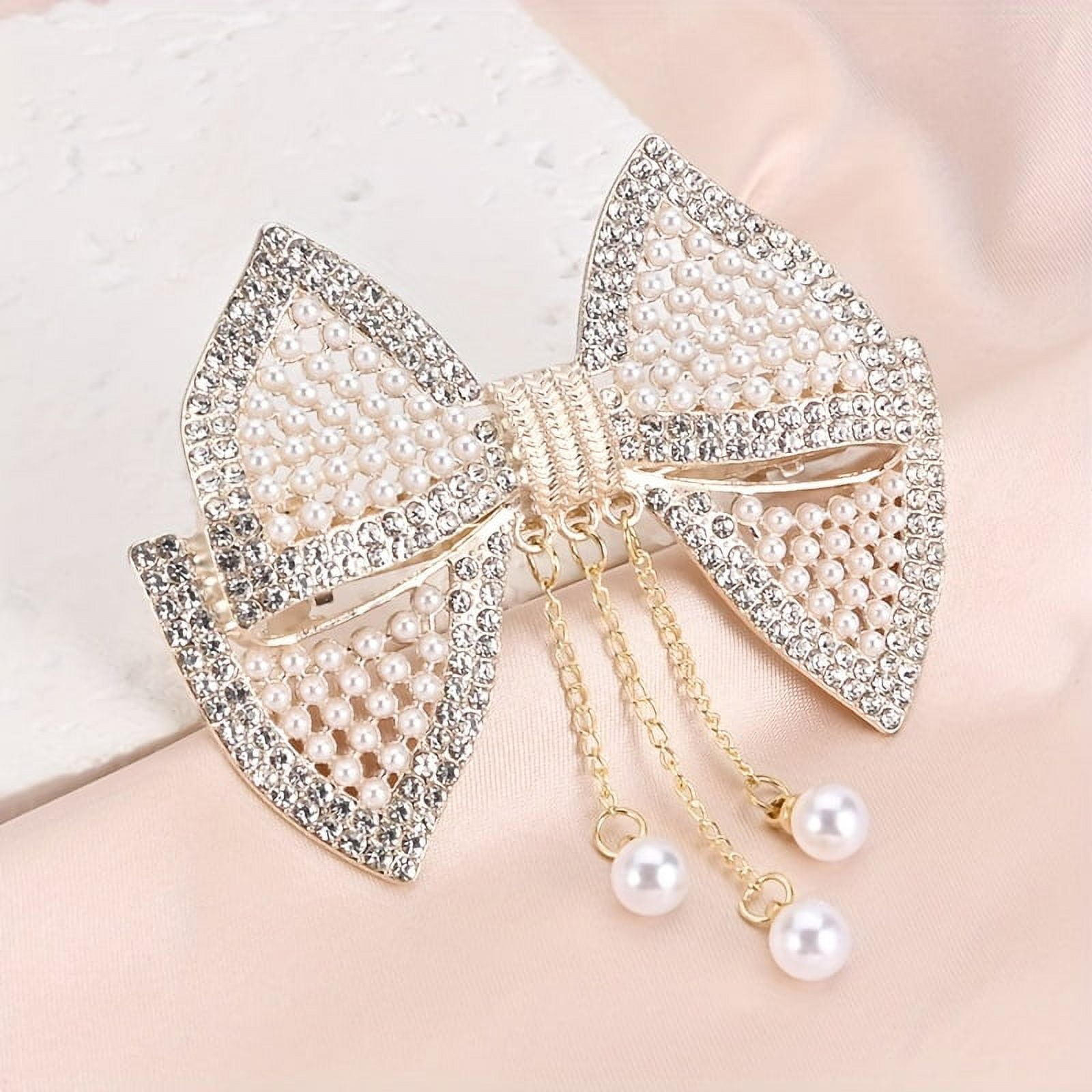 Elegant Small Hair Barrettes Tassel Design Spring Clip For Women Girls ...